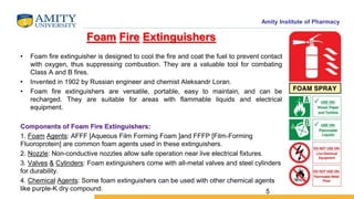 Fire Extinguishers, m pharma, process chemistry | PPTX
