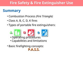 Fire Extinguisher use and Inspection.ppt | Chemistry | Science