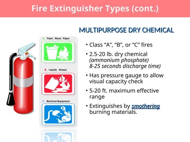 Fire Extinguisher use and Inspection.ppt | Chemistry | Science
