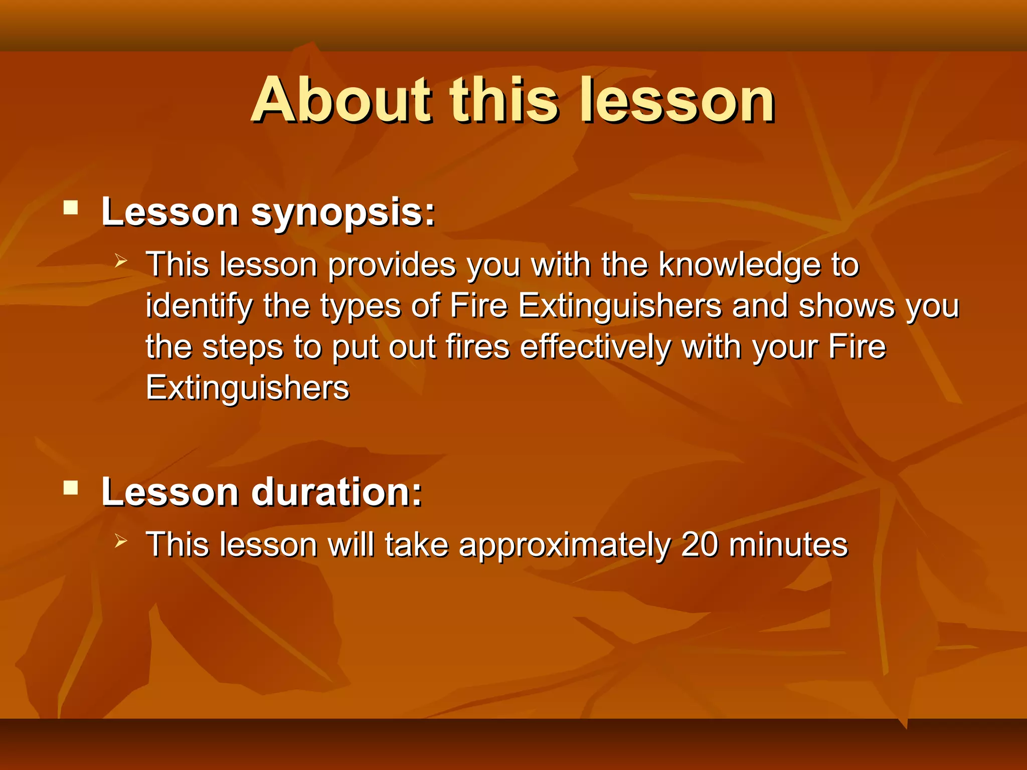 Fire extinguishers-testing | PPT