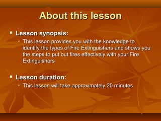 Fire extinguishers-testing | PPT