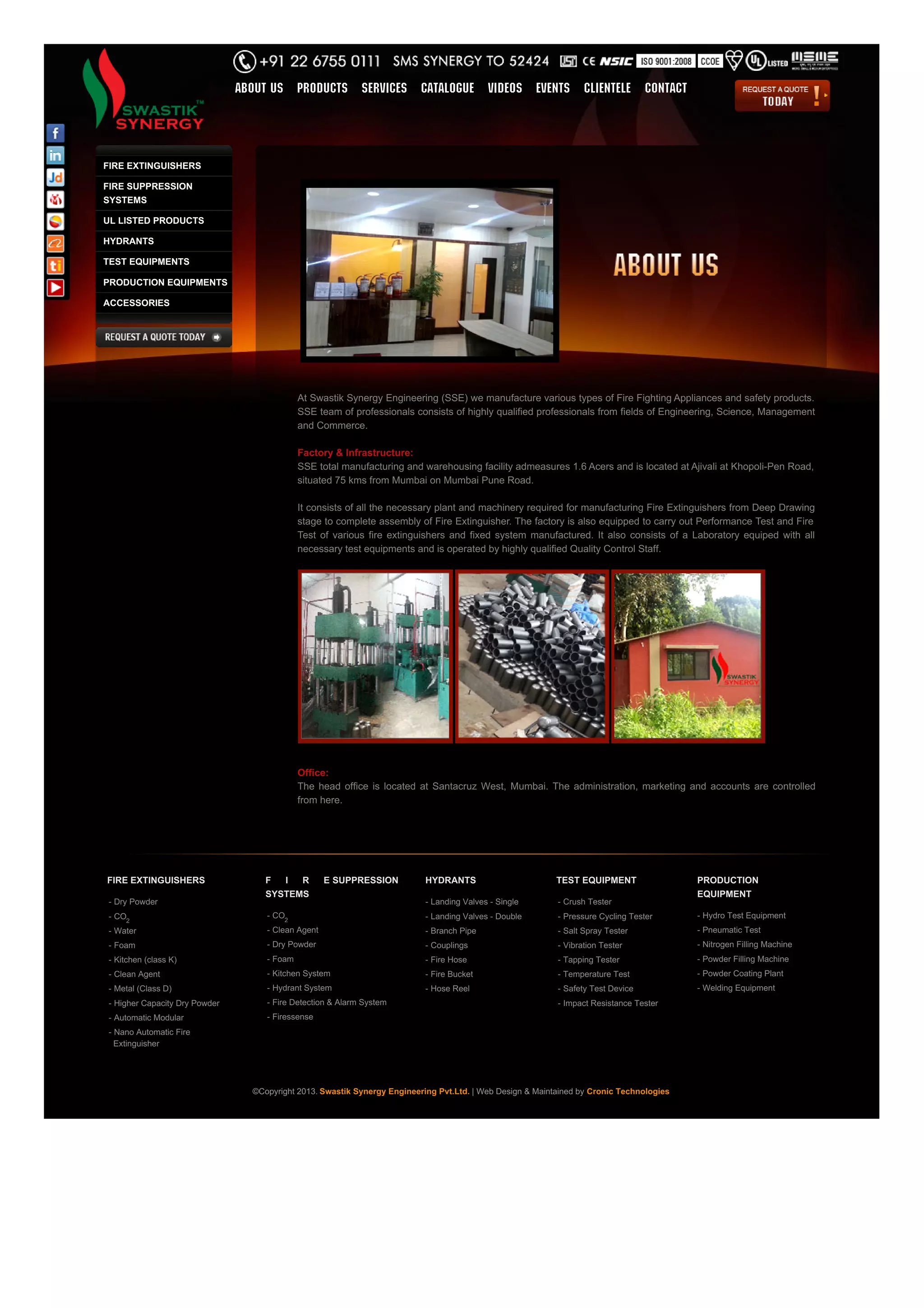Clean Agent Fire Suppression System - Swastik Synergy | PDF