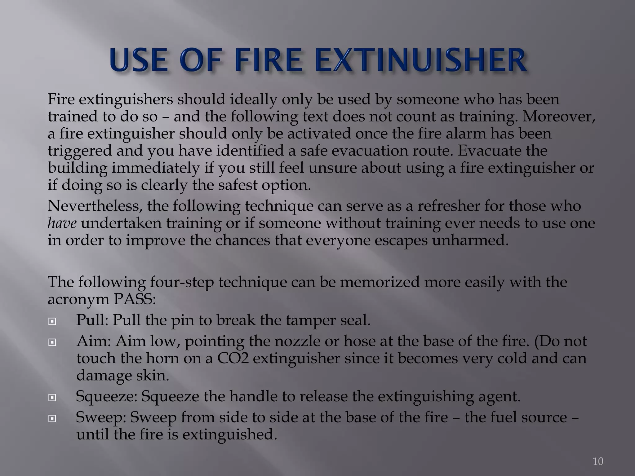 Potable Fire extinguisher | PPT