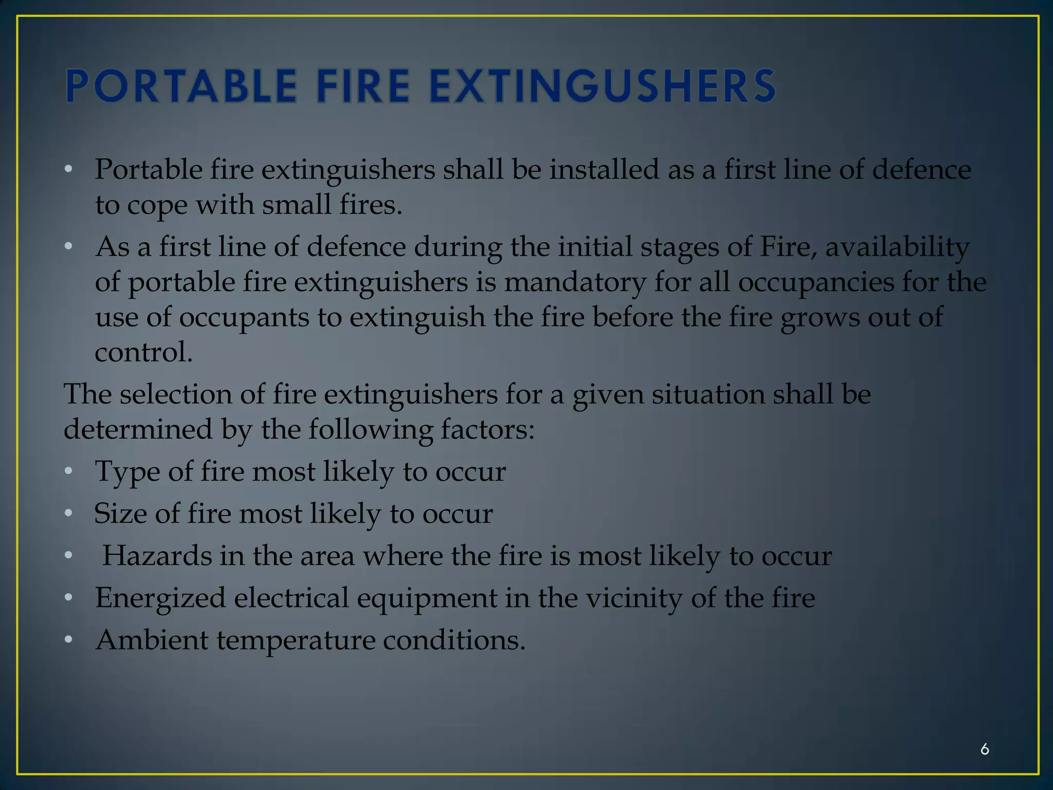 Potable Fire extinguisher | PPT