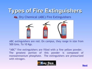 kay bee Fire extinguisher training3 | PPT