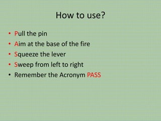 Fire extinguisher training | PPT