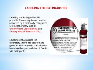 Fire extinguisher | PPTX