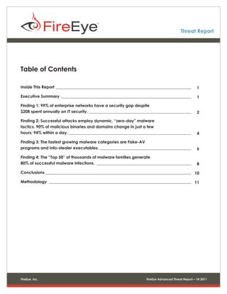 FireEye Advanced Threat Report | PDF