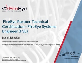 FireEye Systems Engineer (FSE) | PPT