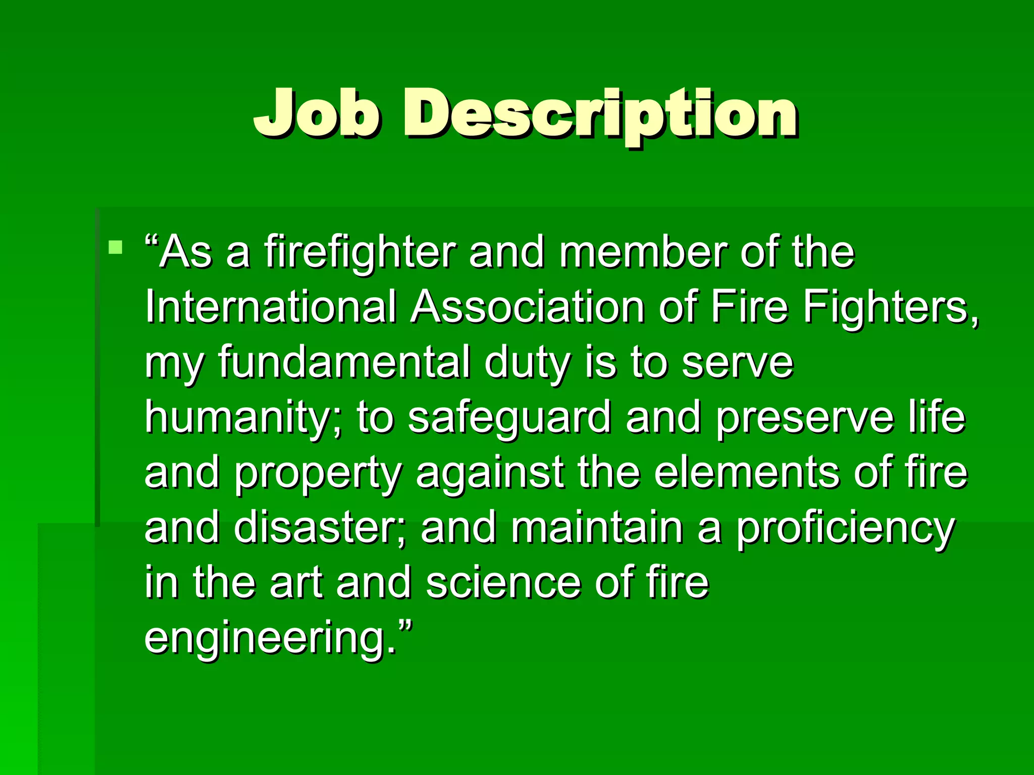 Firefighter | PPT
