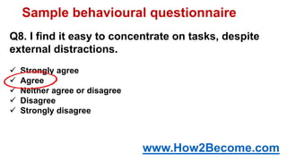 Firefighter Behavioural Questionnaire Questions and Answers | PPTX