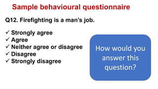 Firefighter Behavioural Questionnaire Questions and Answers | PPT