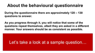 Firefighter Behavioural Questionnaire Questions and Answers | PPT