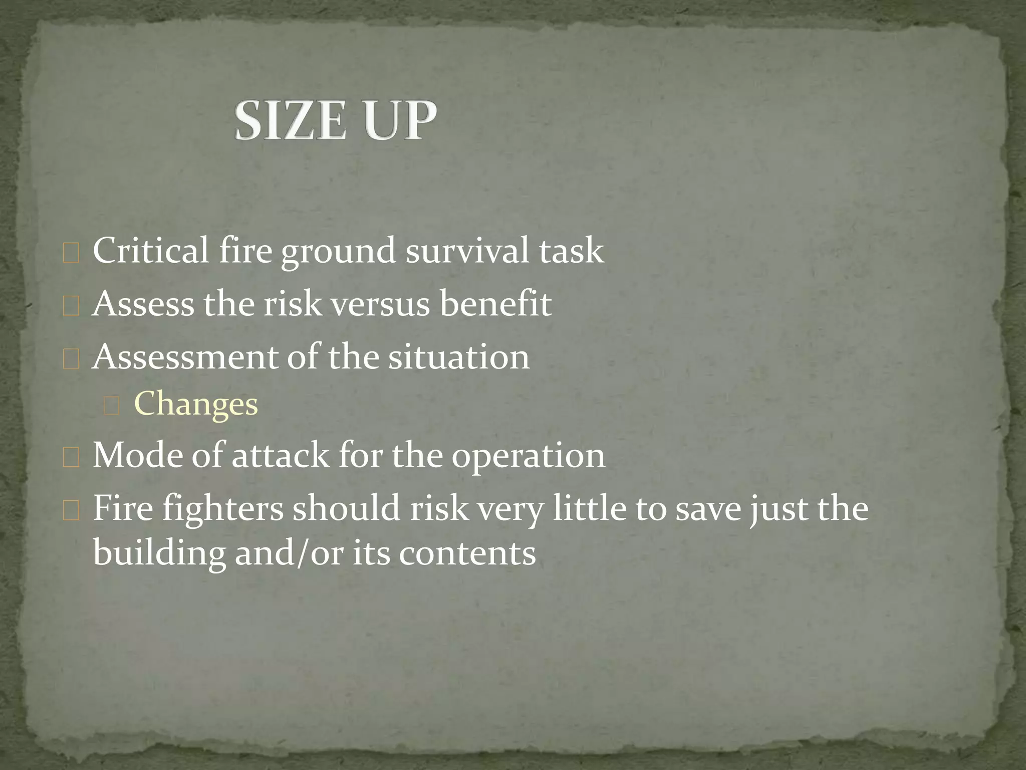 Firefighter survival awareness | PPTX