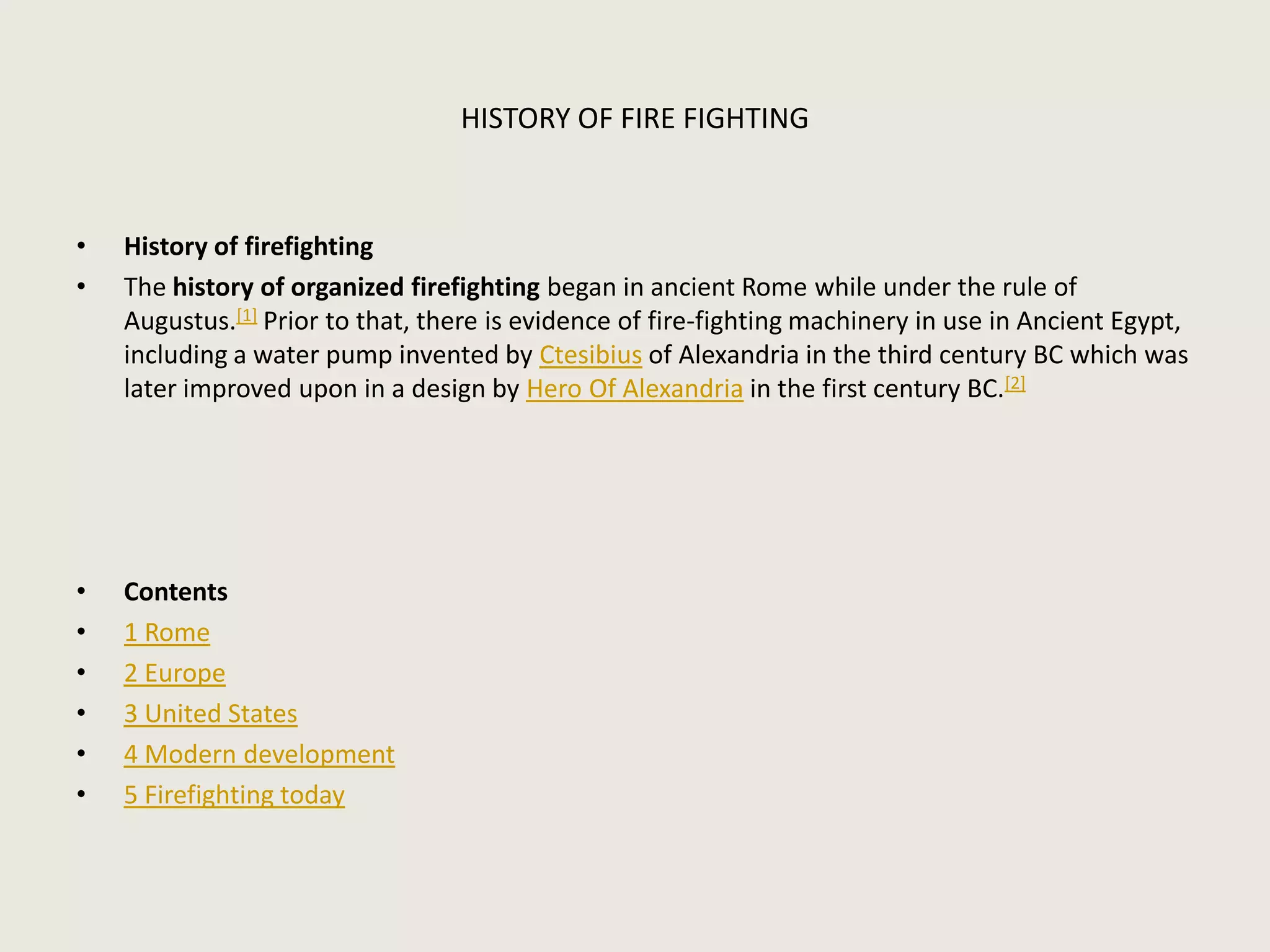 Fire fighting | PPTX