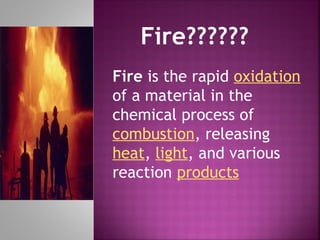Fire Fighting-Presentation for basic fire fighting | PPT