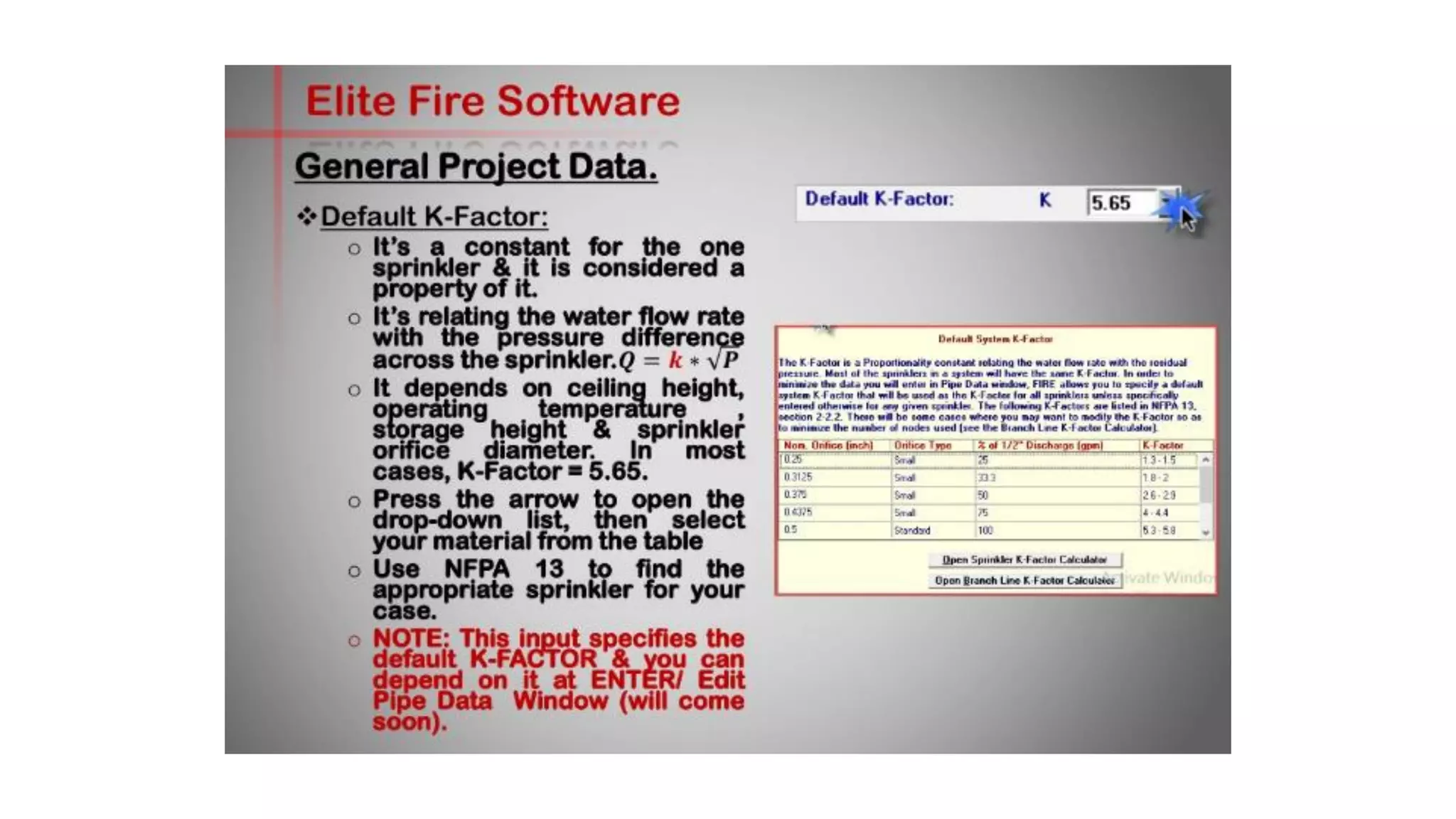 FIre Fighting Elite Fire hydraulic Calculation As per NFPA Standard | PDF
