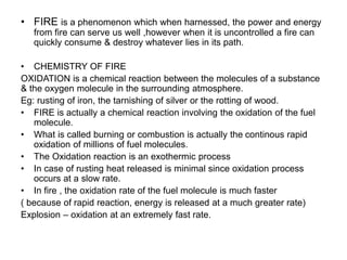 fire fighting.pptx | Chemistry | Science