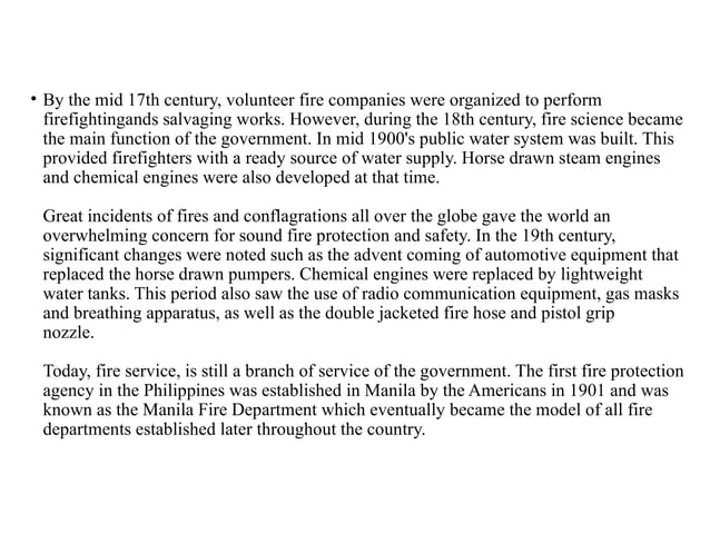 Lecture on Firefighting Power Point Presentation | PPTX