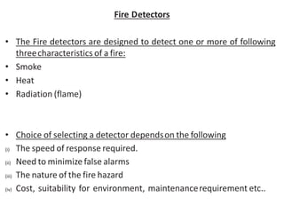 Fire Protection System - Automatic Fire Detectors | PPTX
