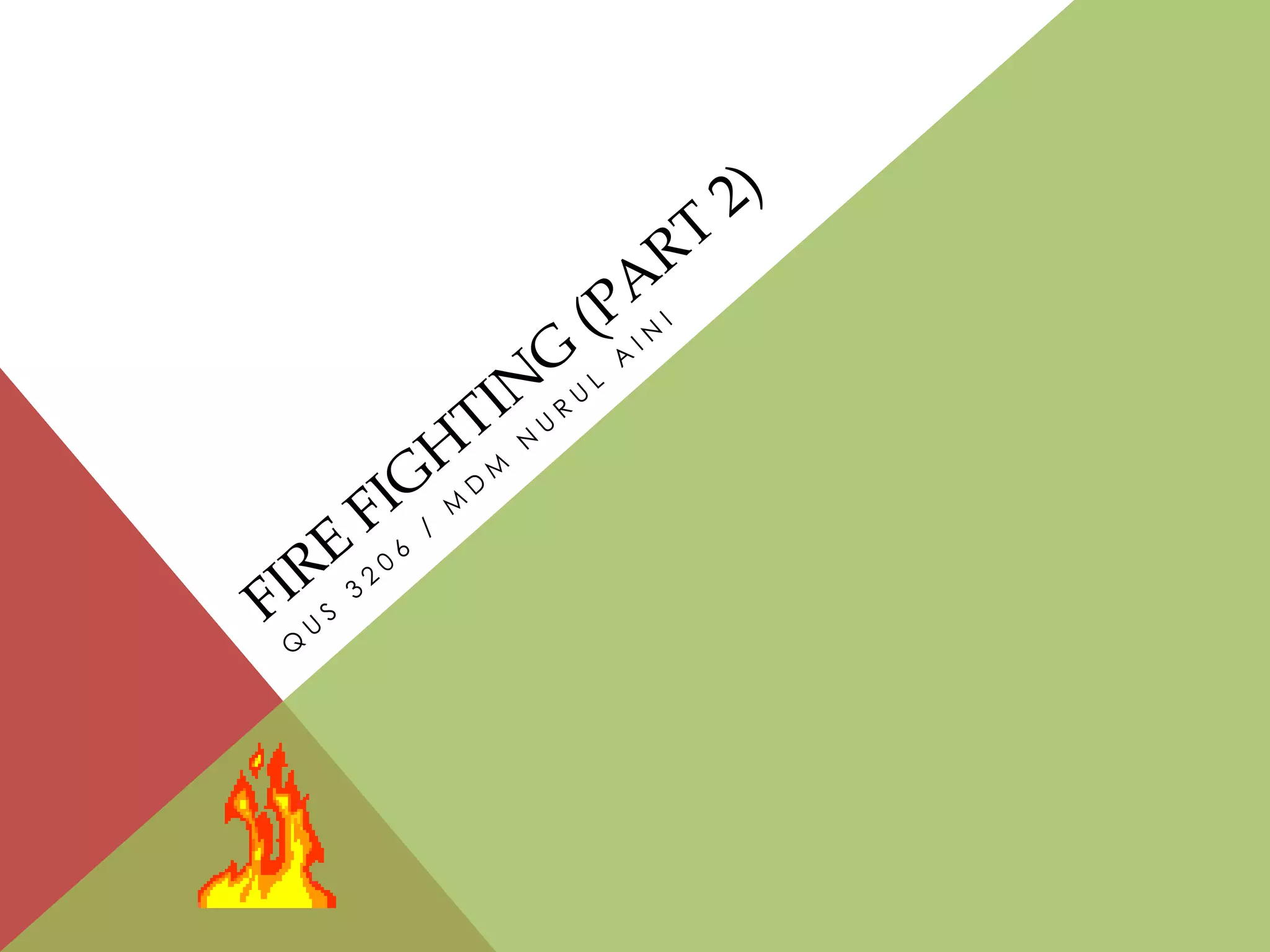 Fire fighting active system | PPTX | Chemistry | Science