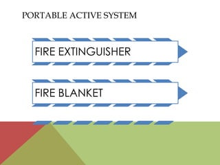 Fire fighting active system | PPTX | Chemistry | Science