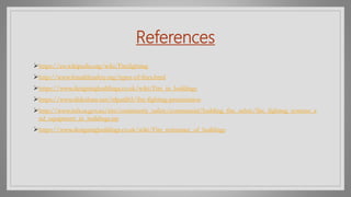 Fire fighting and fire resistant rating | PPTX