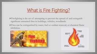 Fire fighting and fire resistant rating | PPTX