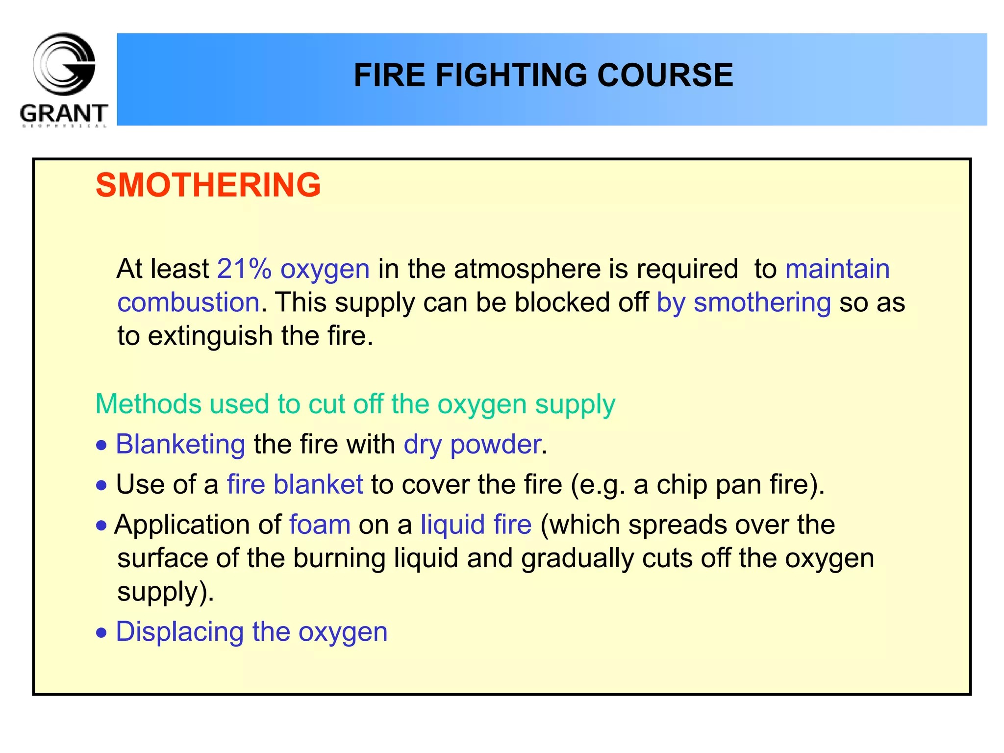 Fire fighting course | PPSX