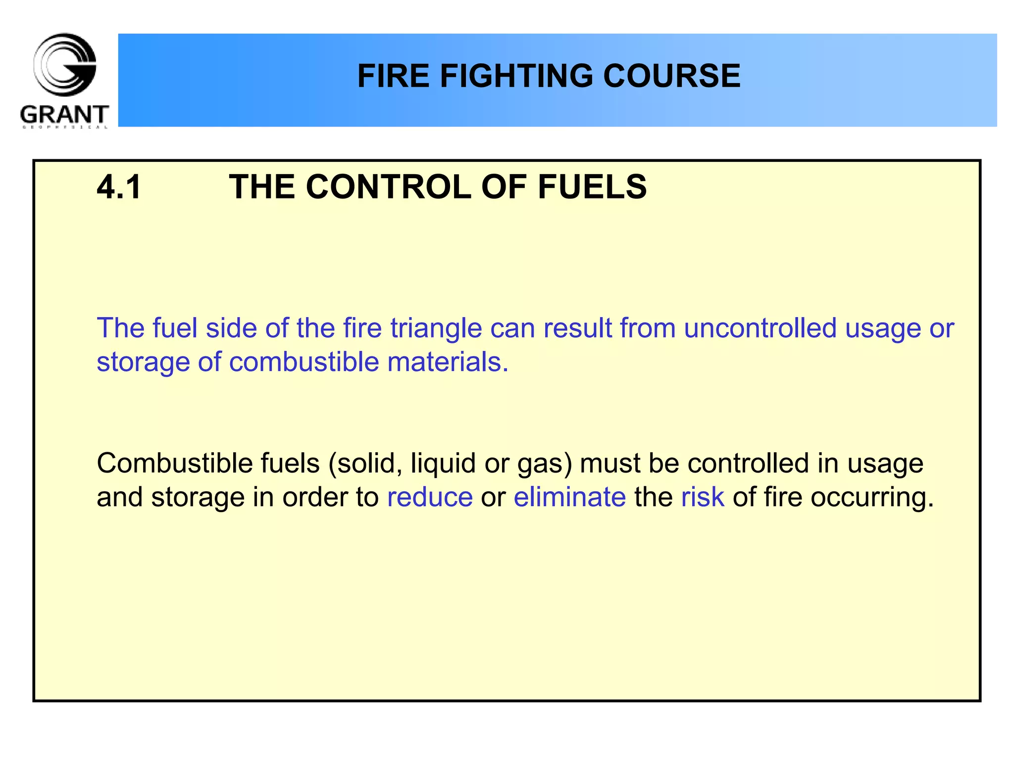 Fire fighting course | PPSX