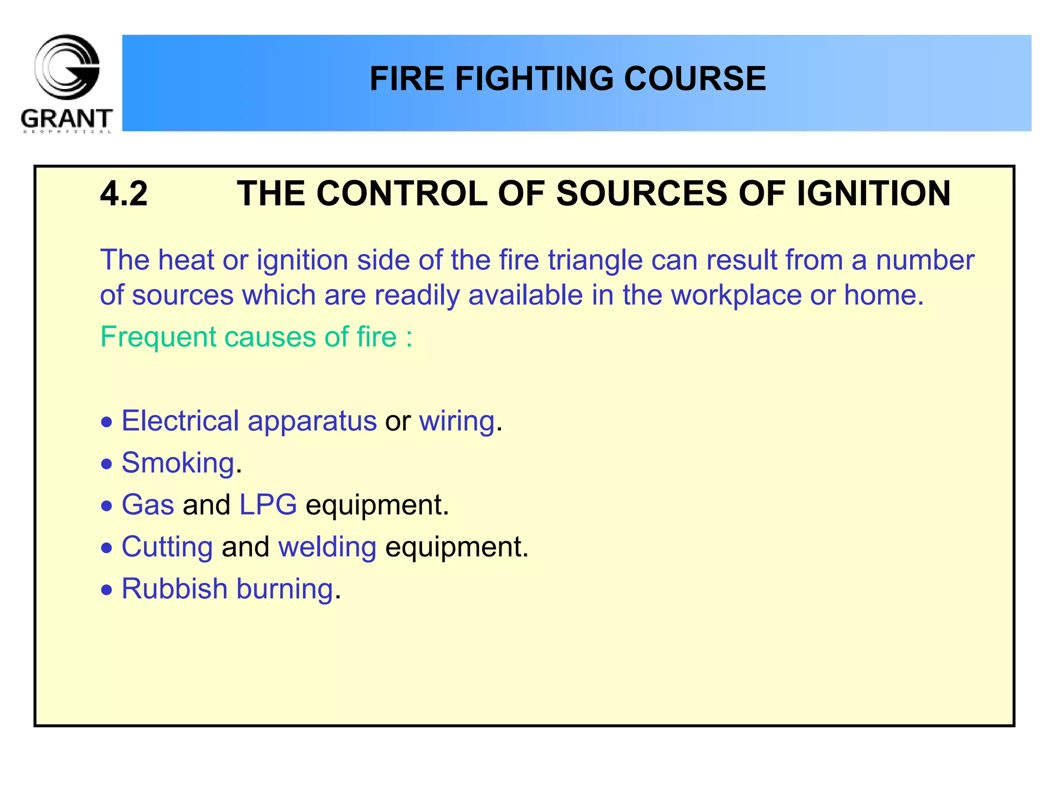 Fire fighting course | PPSX
