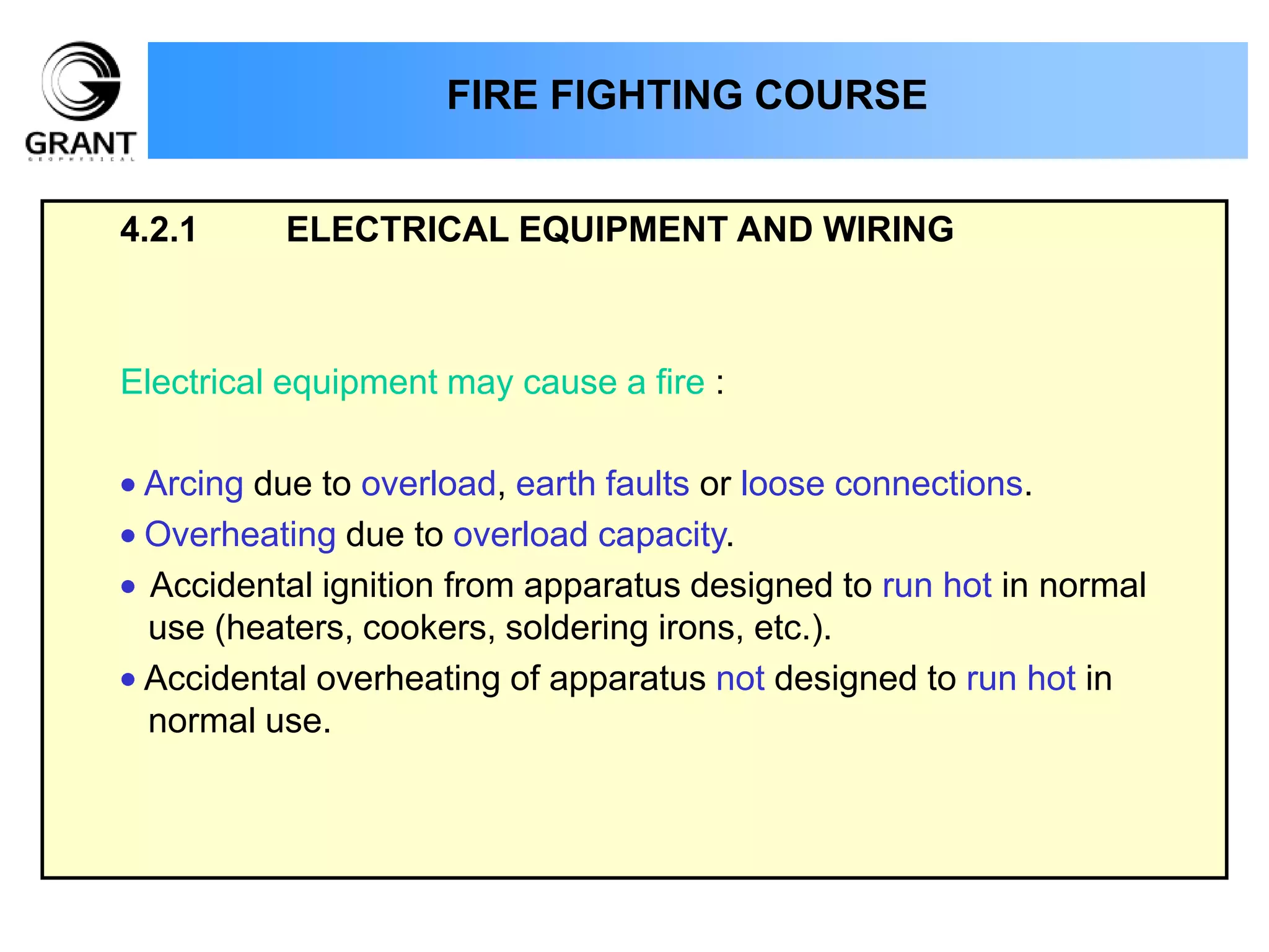Fire fighting course | PPSX