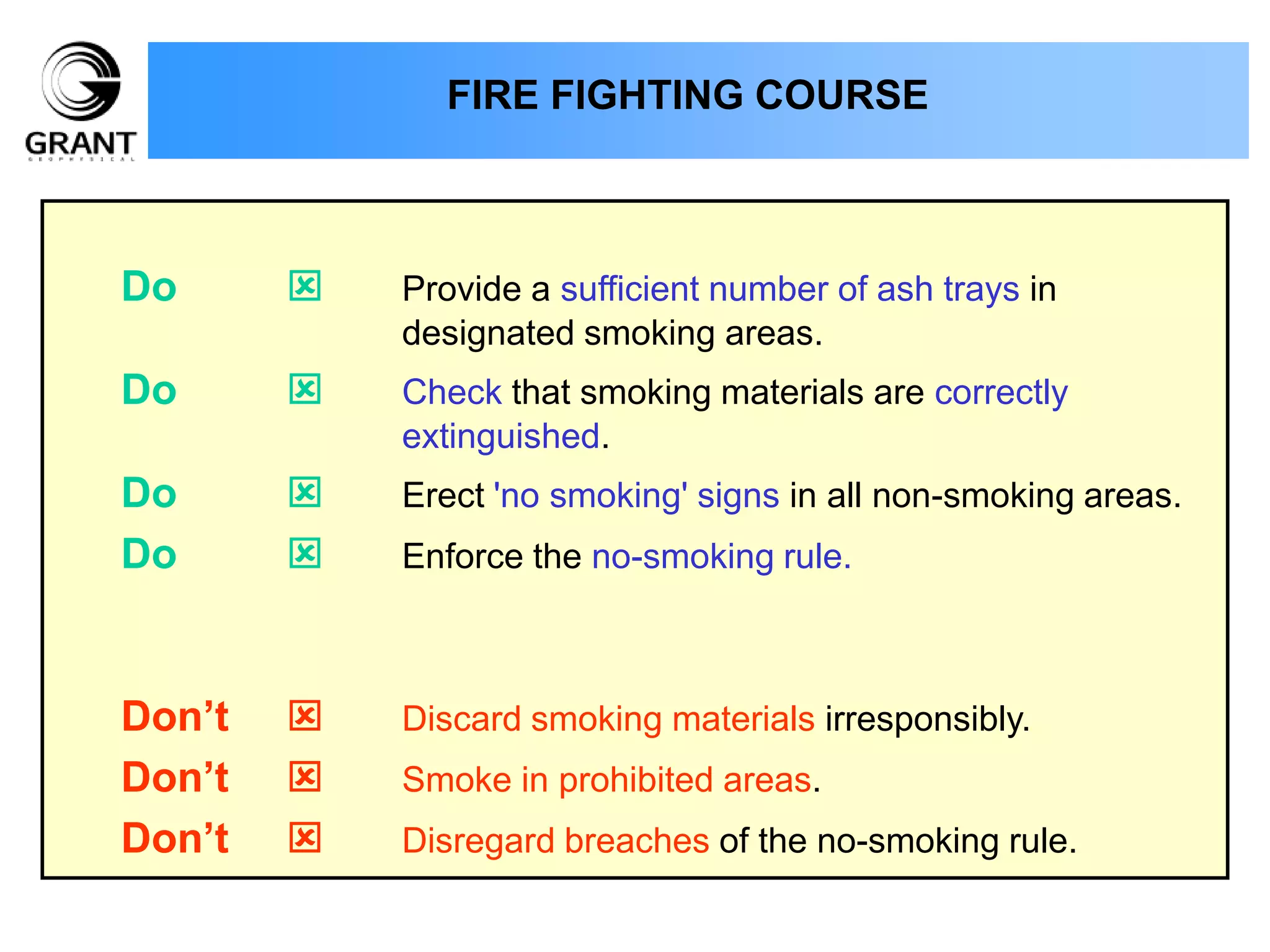 Fire fighting course | PPSX