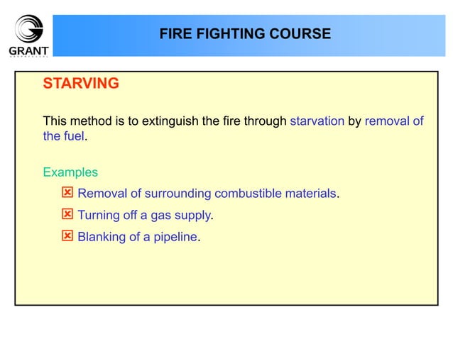 Fire fighting course | PPSX
