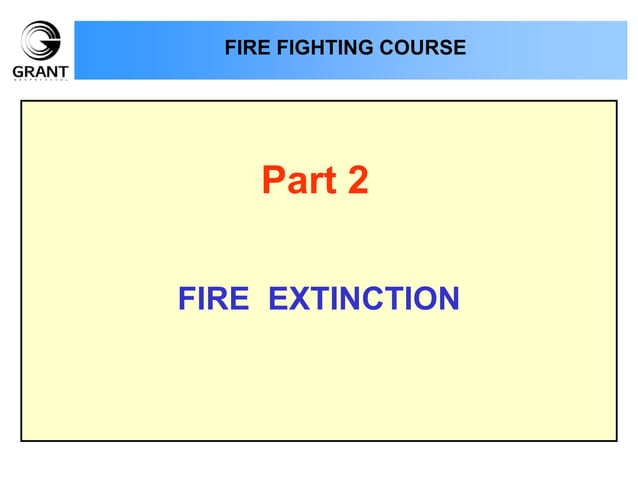 Fire fighting course | PPSX