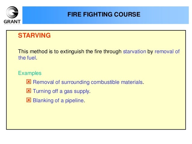 Fire fighting course