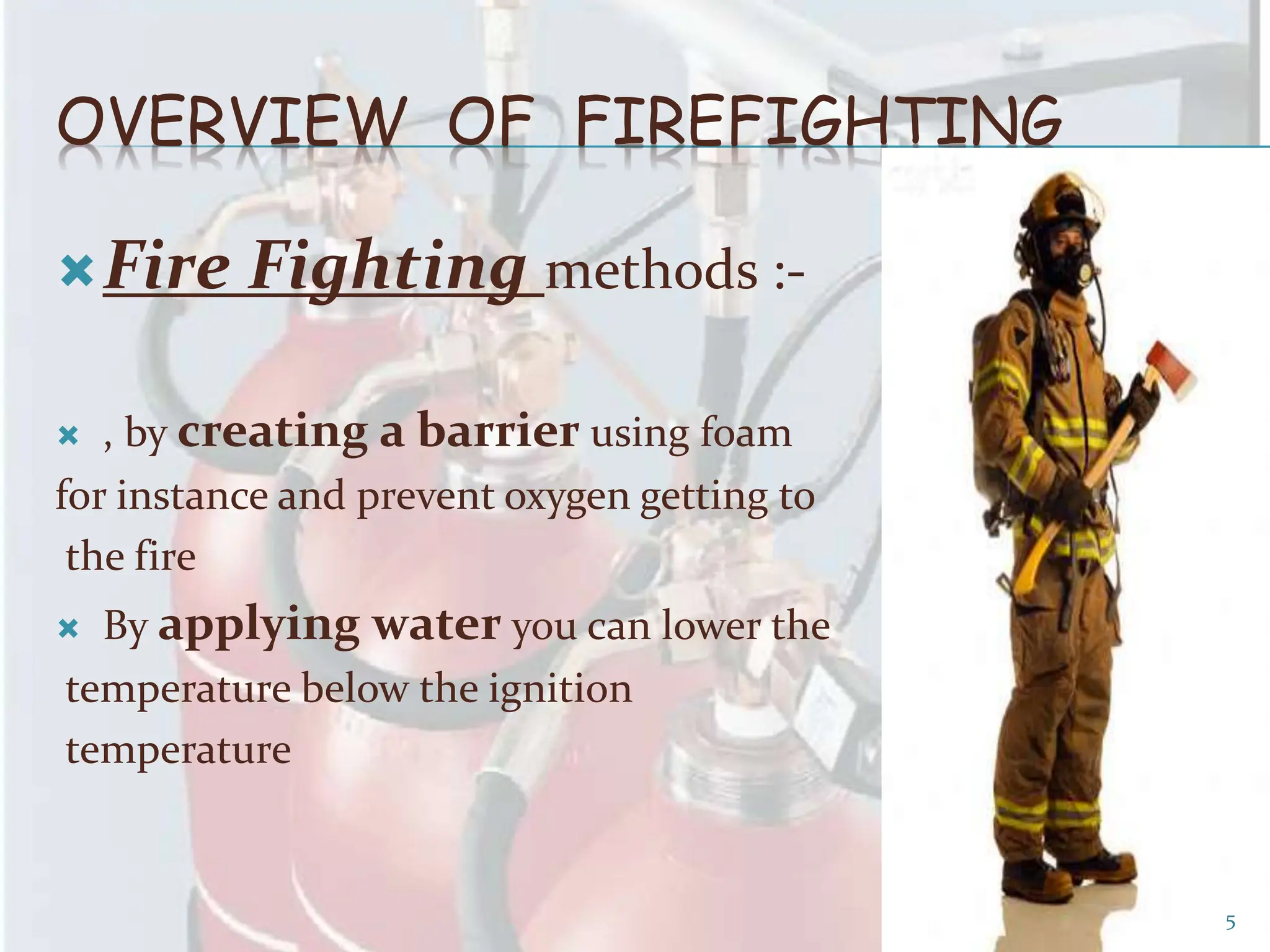 Fire Fighting Course for facility management of buildings | PPTX
