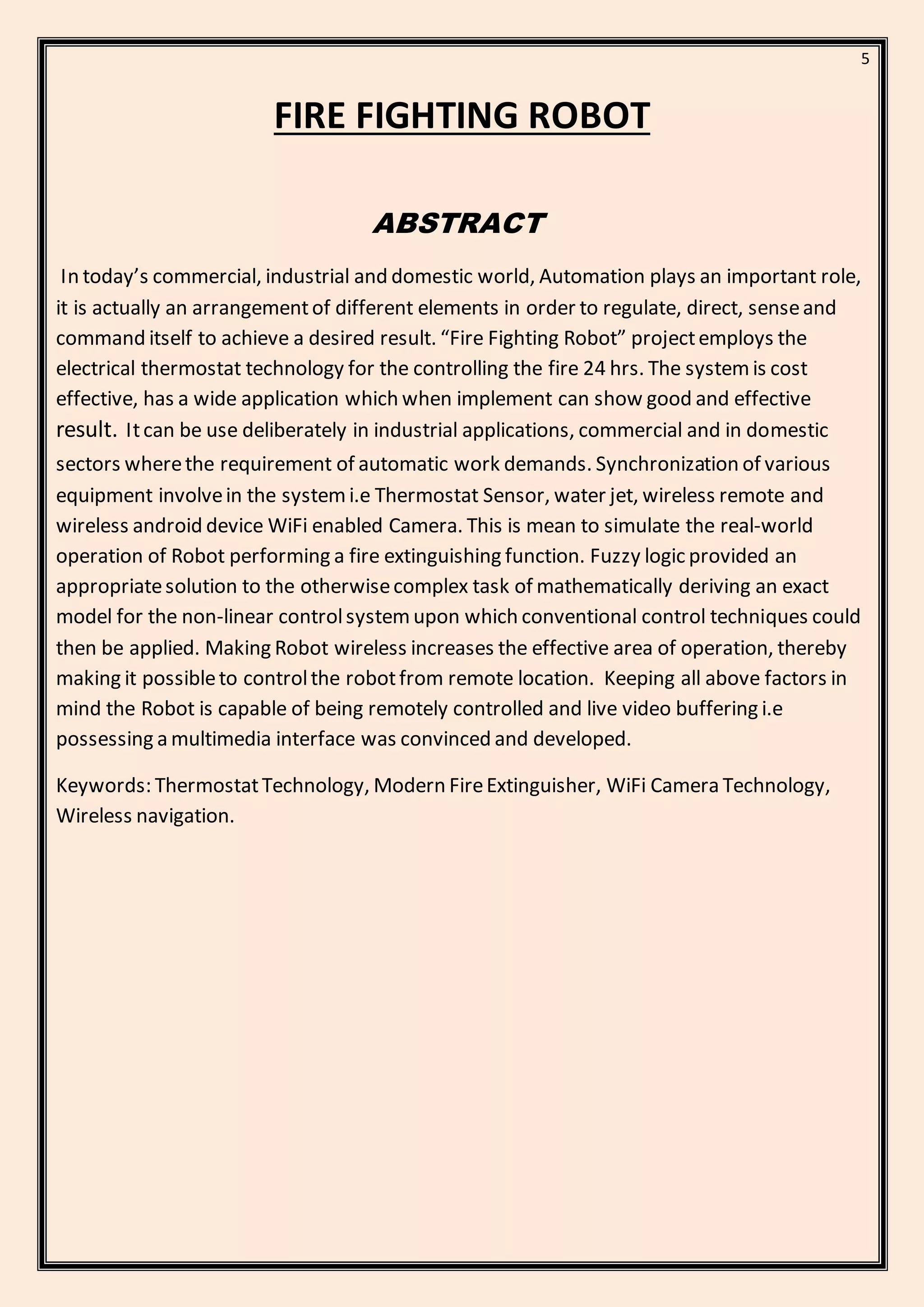 Fire fighting final report | DOCX