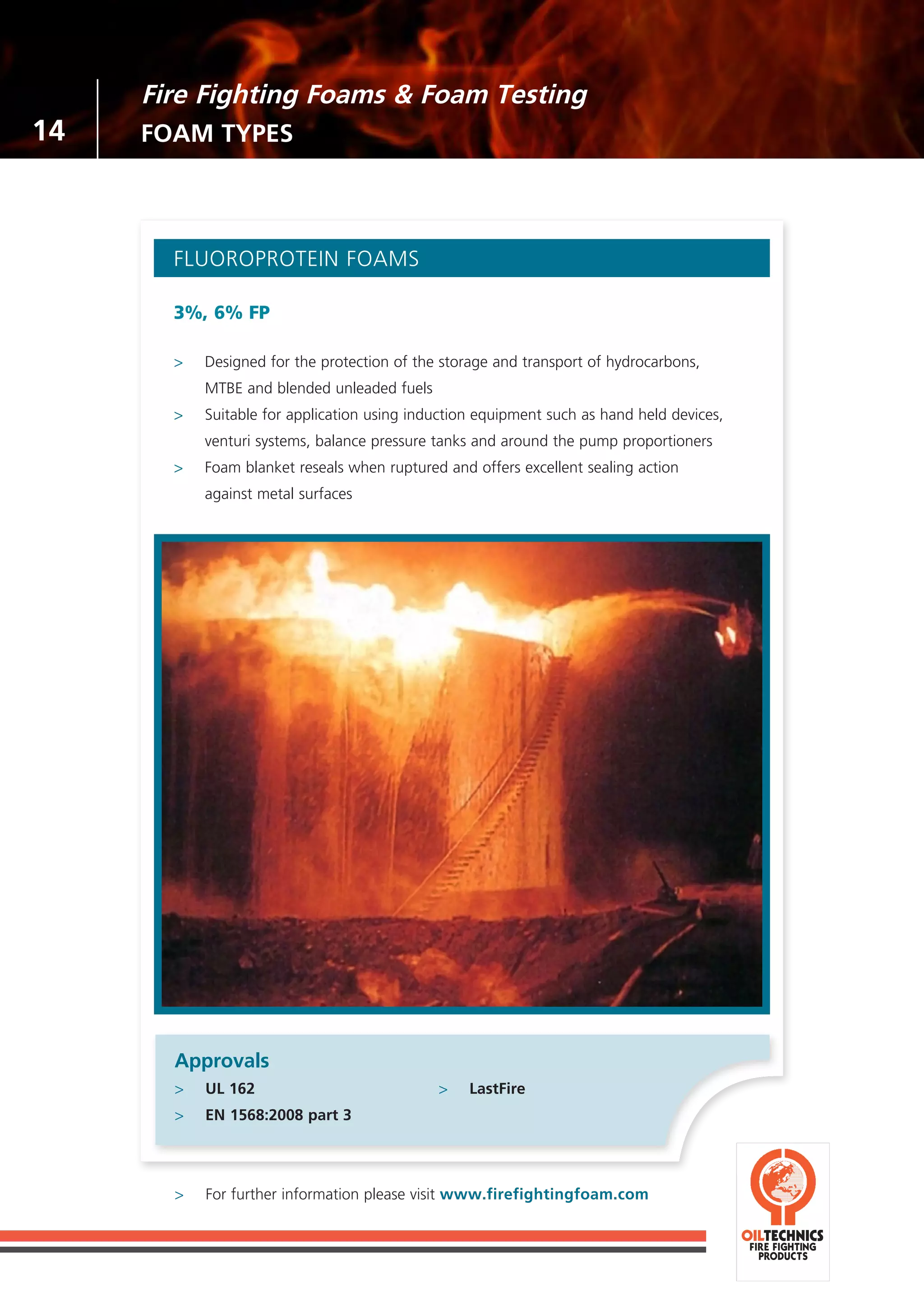 Oil Technics: New C6 Fire Fighting Foams Brochure. | PDF