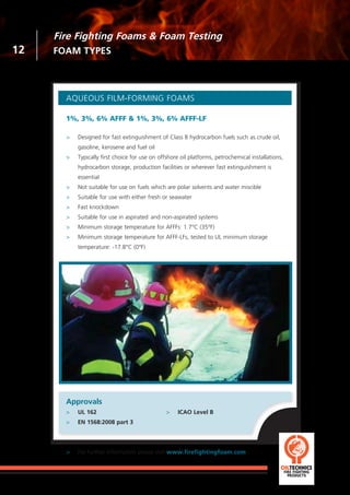 Oil Technics: New C6 Fire Fighting Foams Brochure. | PDF
