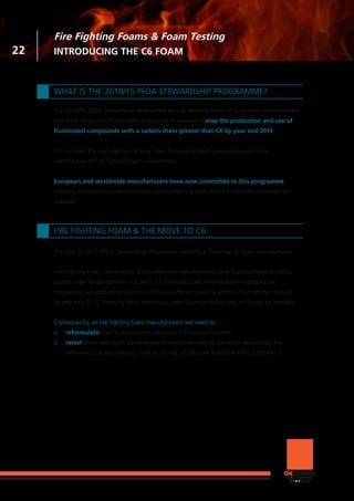 Oil Technics: New C6 Fire Fighting Foams Brochure. | PDF