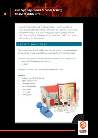 Oil Technics: New C6 Fire Fighting Foams Brochure. | PDF