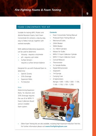 Oil Technics: New C6 Fire Fighting Foams Brochure. | PDF