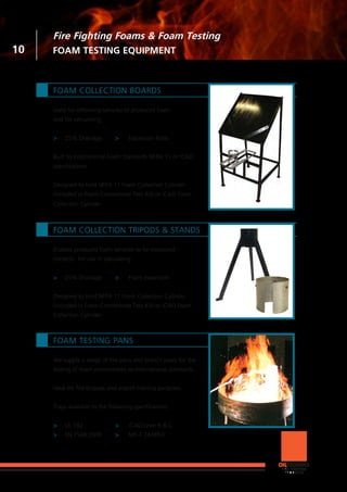 Oil Technics Ltd Fire Fighting Foams Brochure | PDF