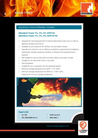 Fire Fighting Foams and Foam Sample Testing Services 2017 | PDF