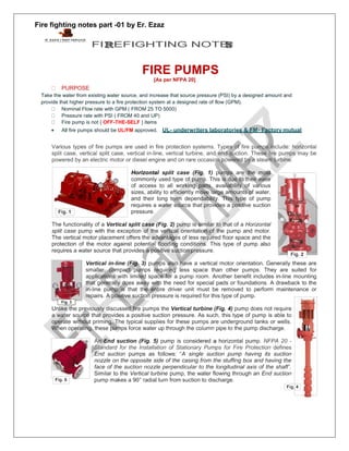 Fire fighting -1 By Er. Ezaz | PDF