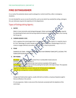 Fire fighting -2 By Er. Ezaz | PDF