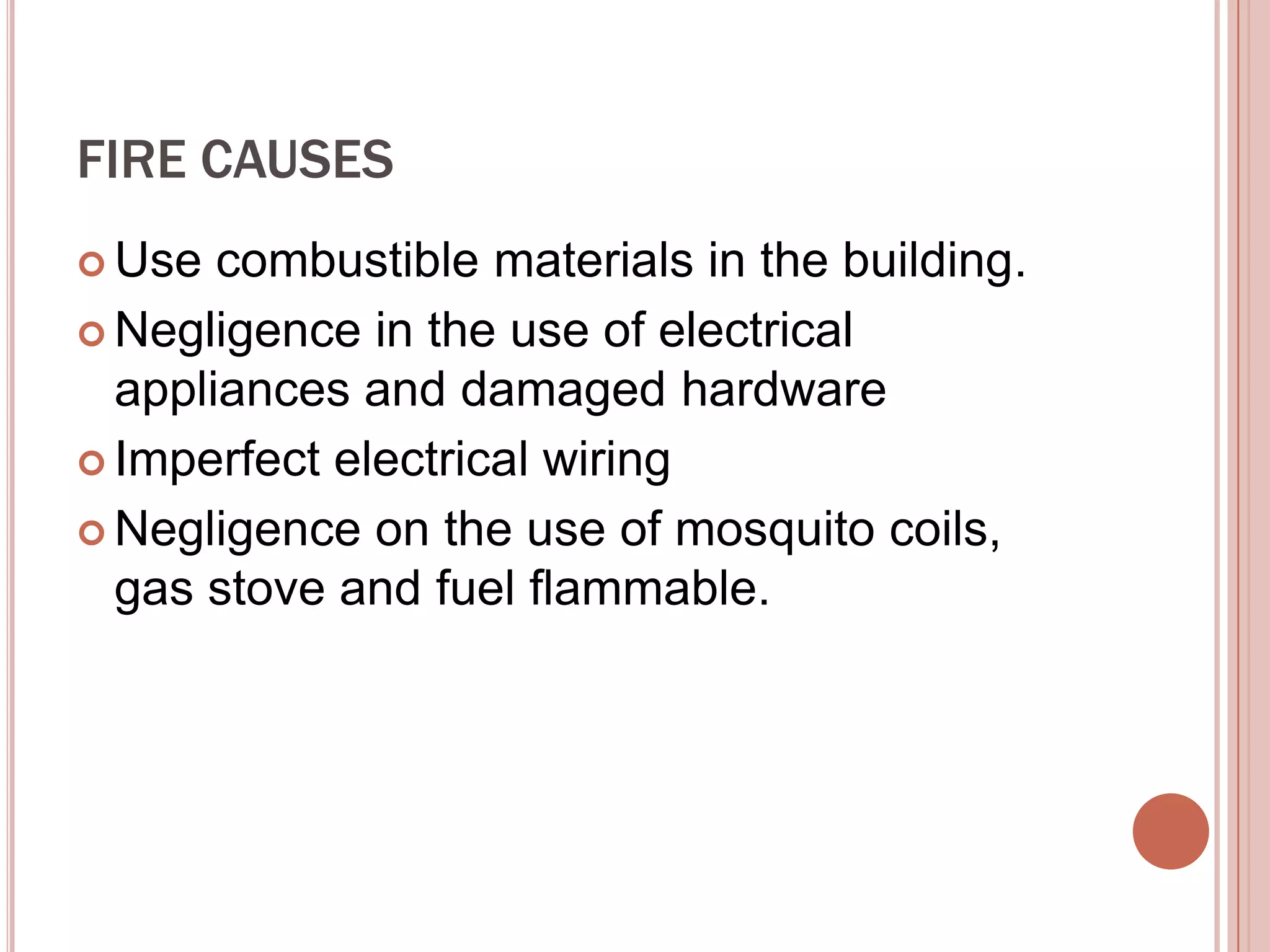 Fire fighting passive system | PPTX
