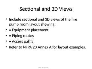 Fire Fighting Pump Room Requirements as per NFPA20 | PPTX