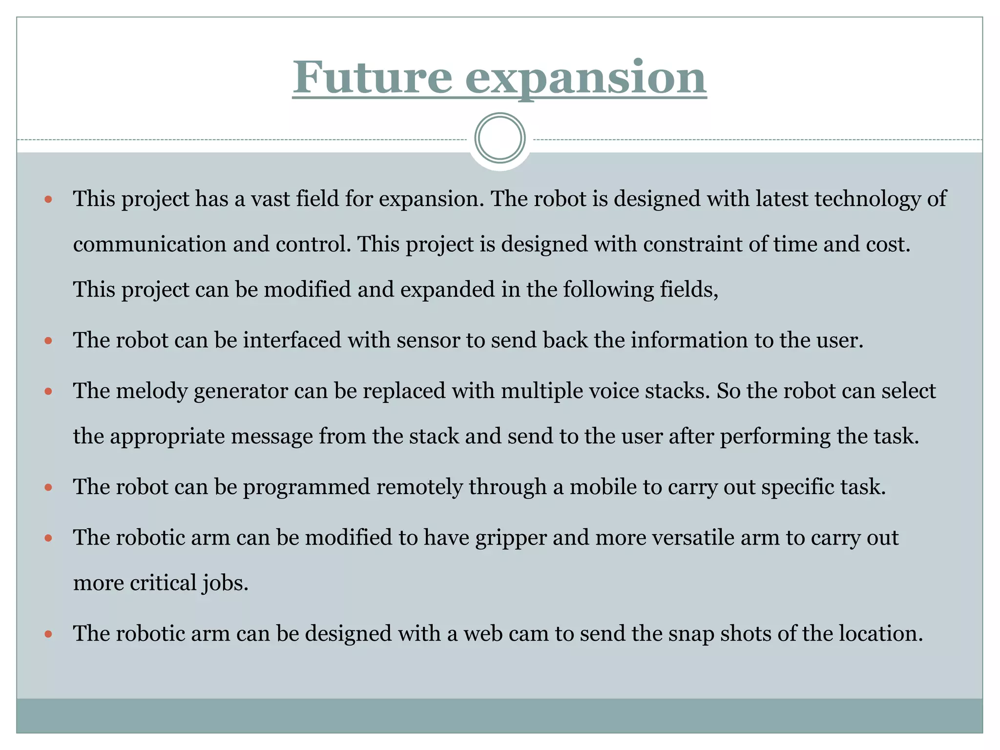 Fire fighting robot | PPTX